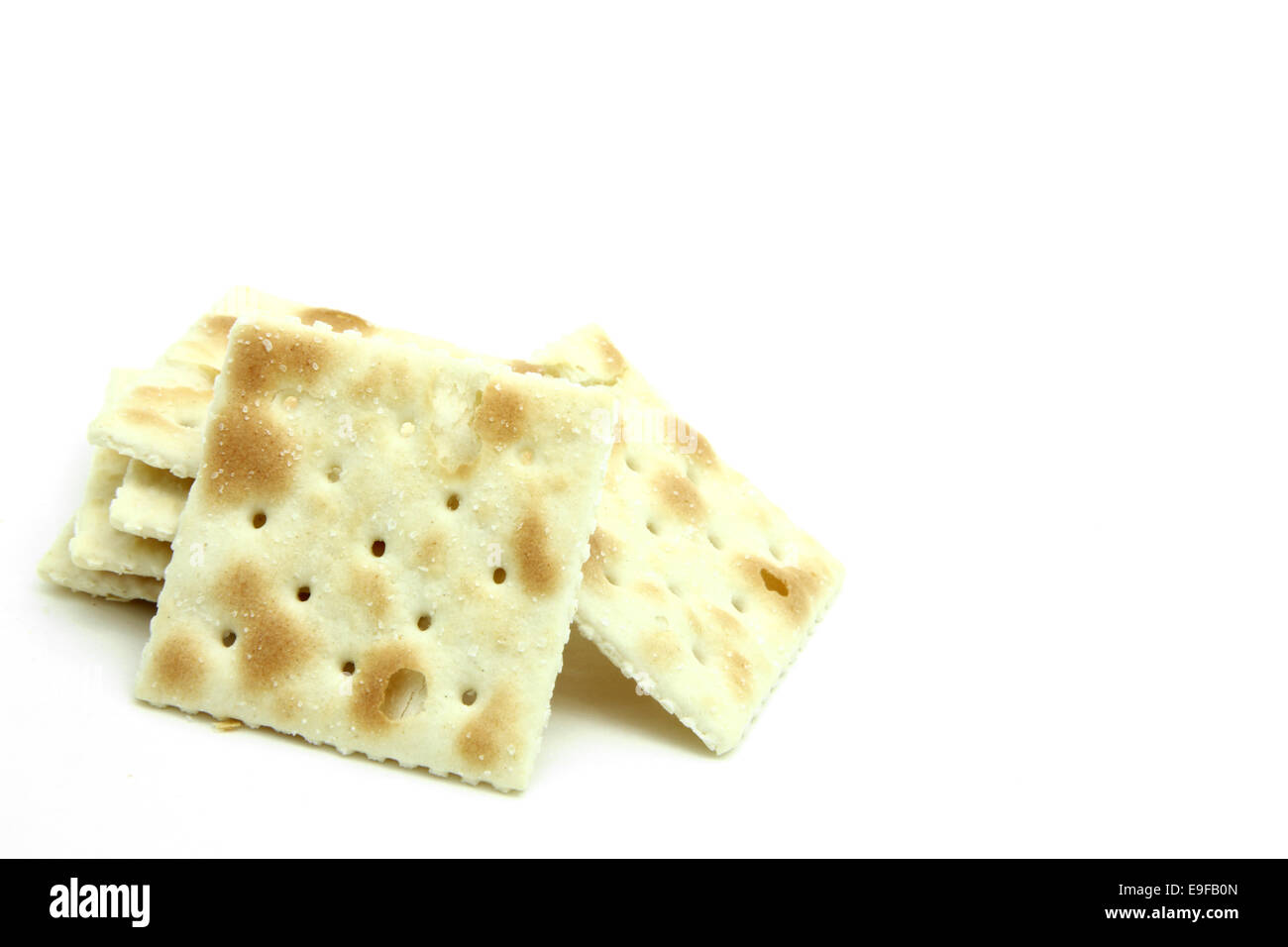 isolated crackers on white Stock Photo - Alamy