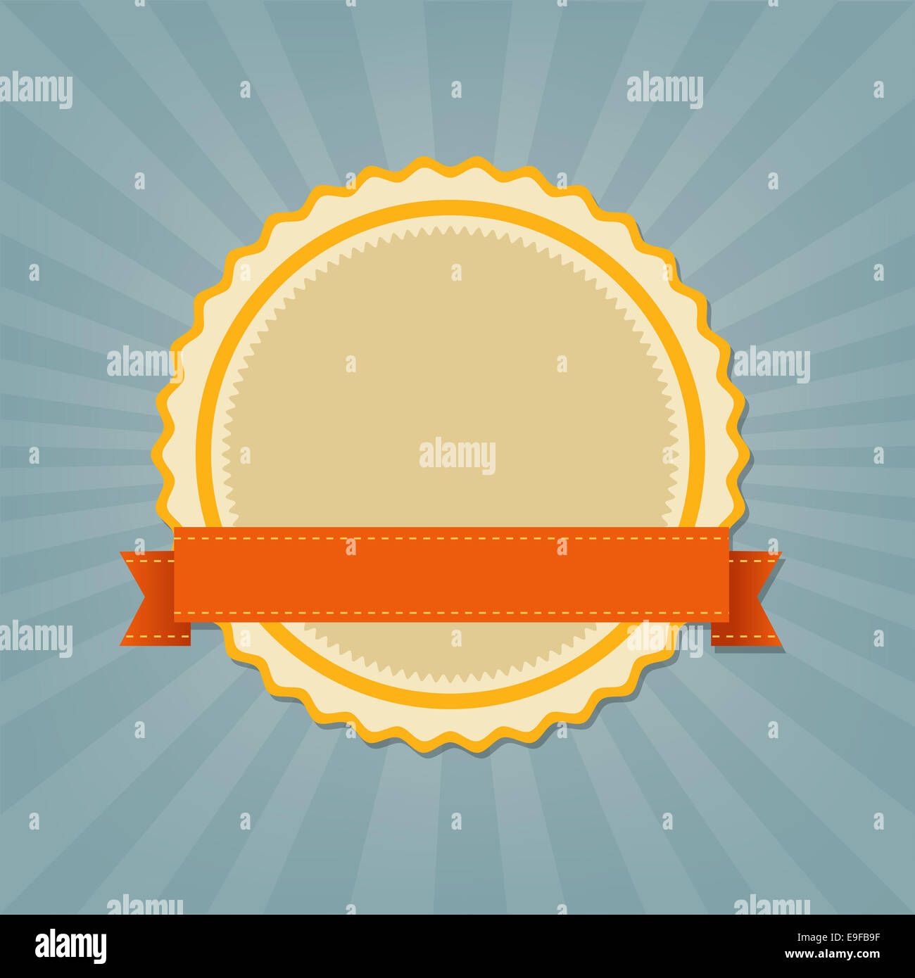 Pastel Retro Label Stock Photo - Alamy