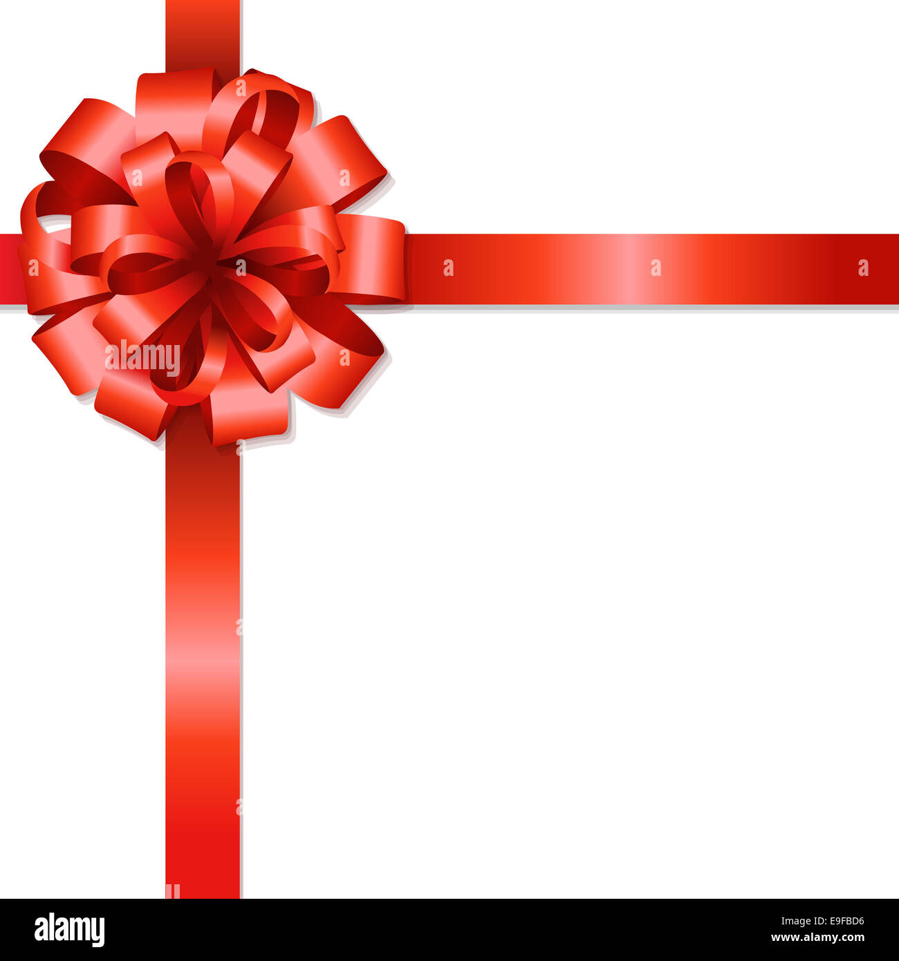 Silk Red Bow Stock Photo - Alamy