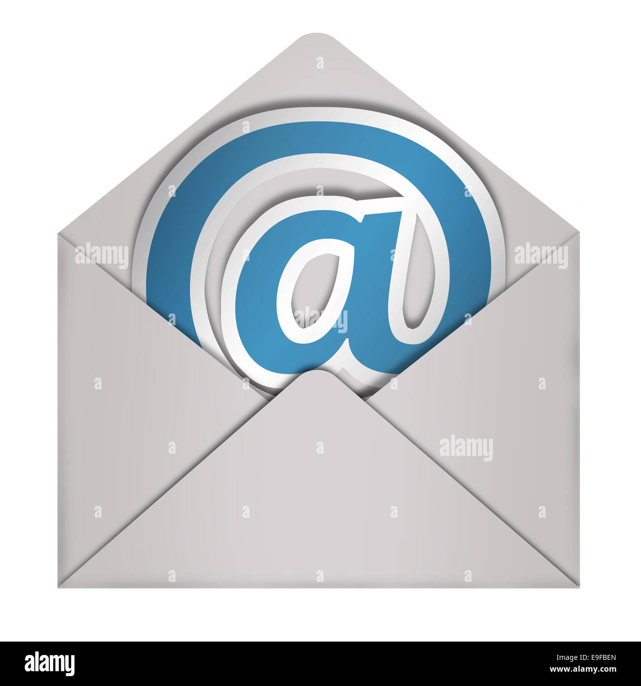 Envelope Email sign isolated on white Stock Photo - Alamy