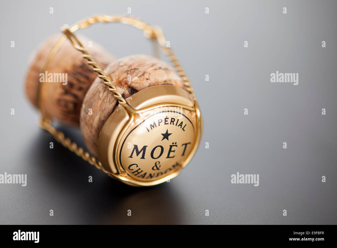 Tambov, Russian Federation - January 14, 2014 Moet & Chandon Champagne ...