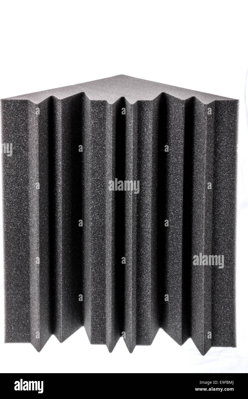 microfiber foam insulation for noise in the corner in music studio or ...