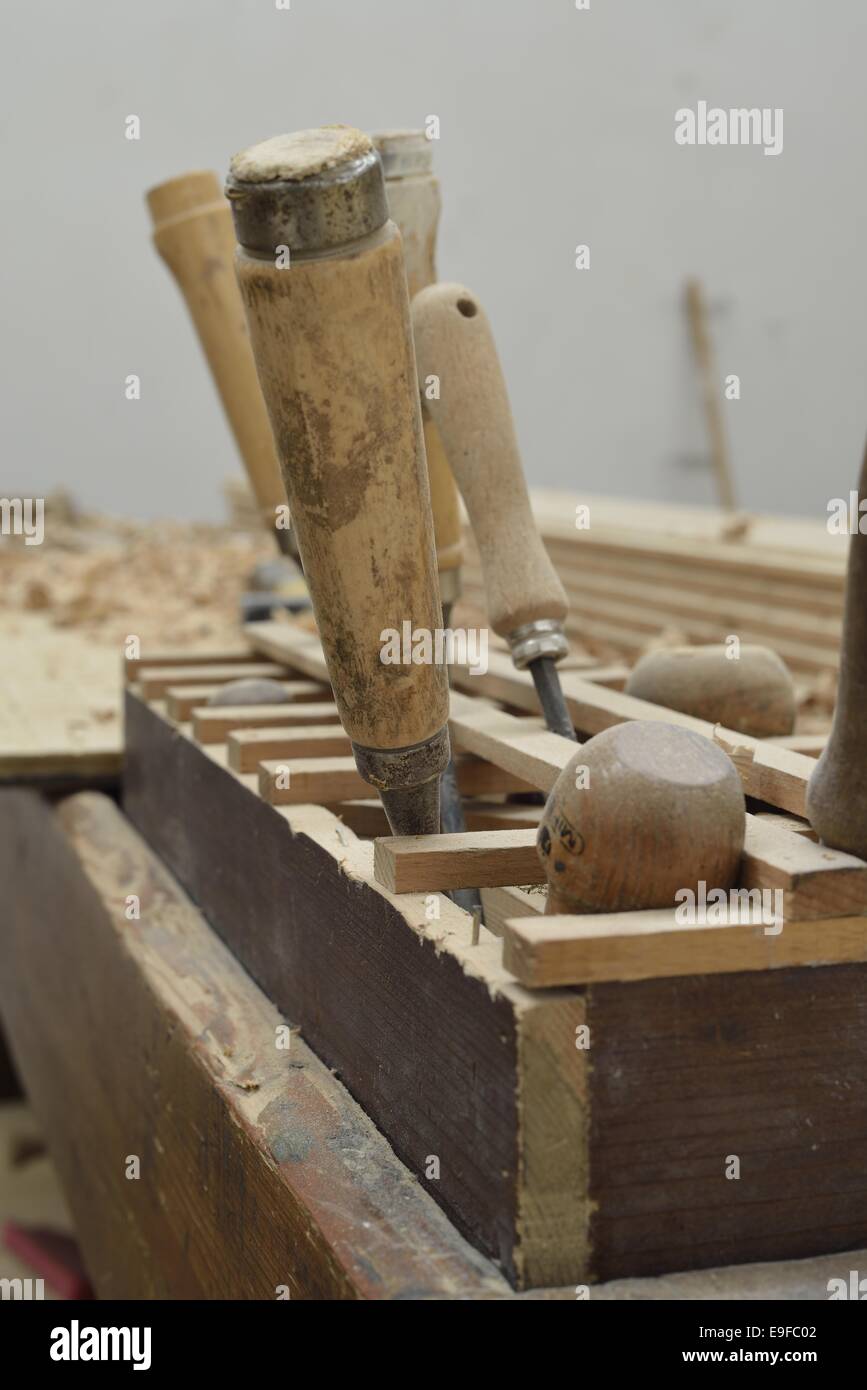 Carpenter carpenters tools hi-res stock photography and images - Alamy