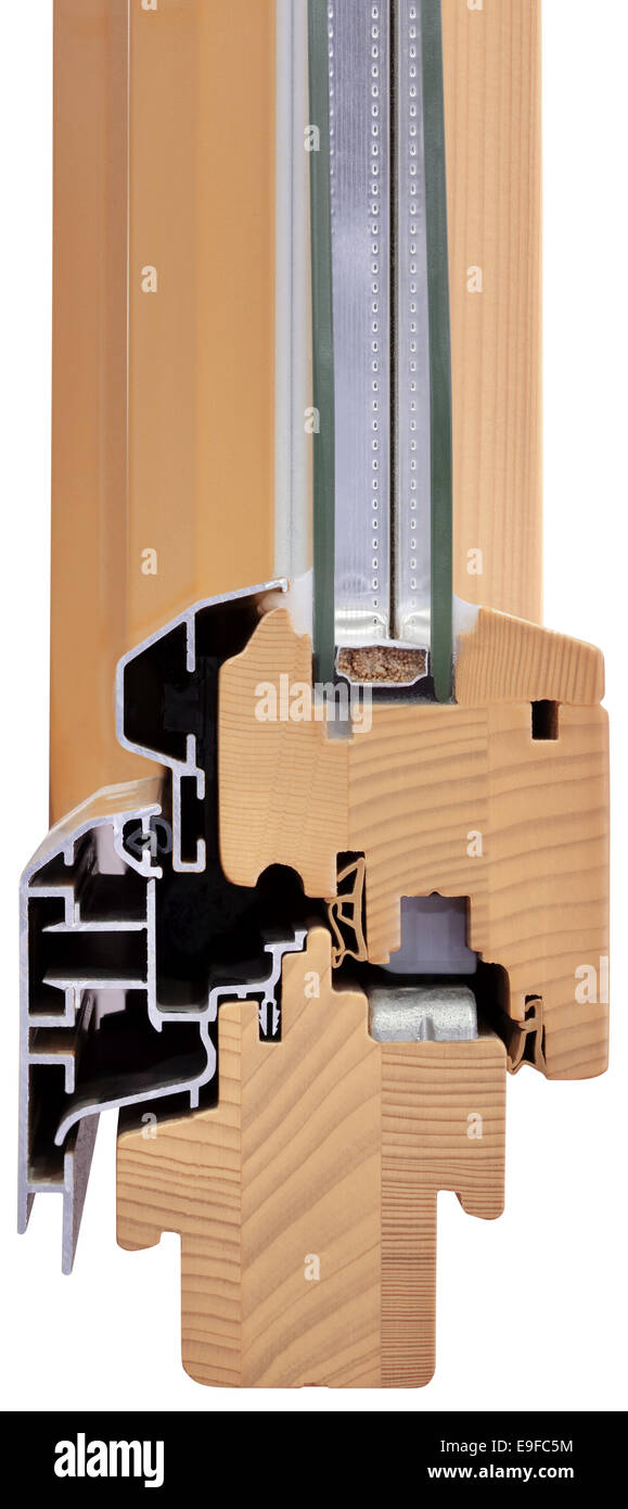 Cross Section of Window Cutout Stock Photo - Alamy