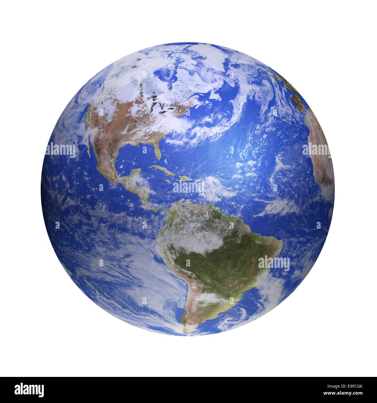 earth on white Stock Photo - Alamy