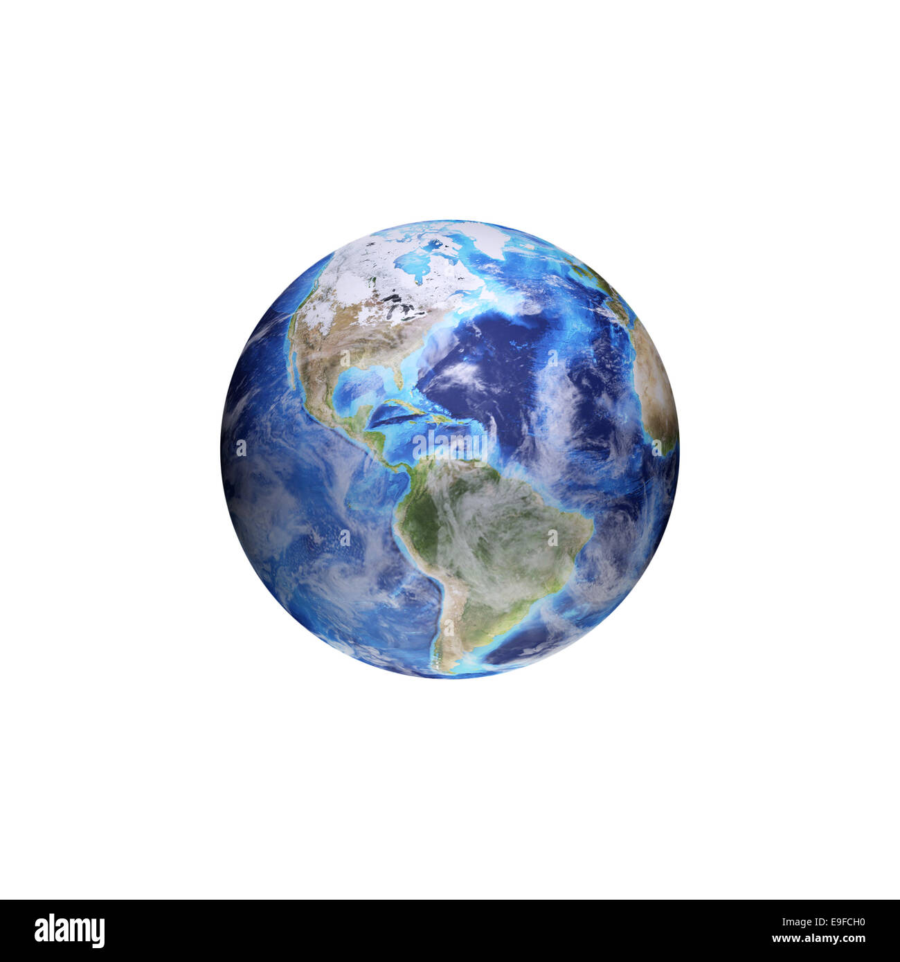 earth on white Stock Photo - Alamy