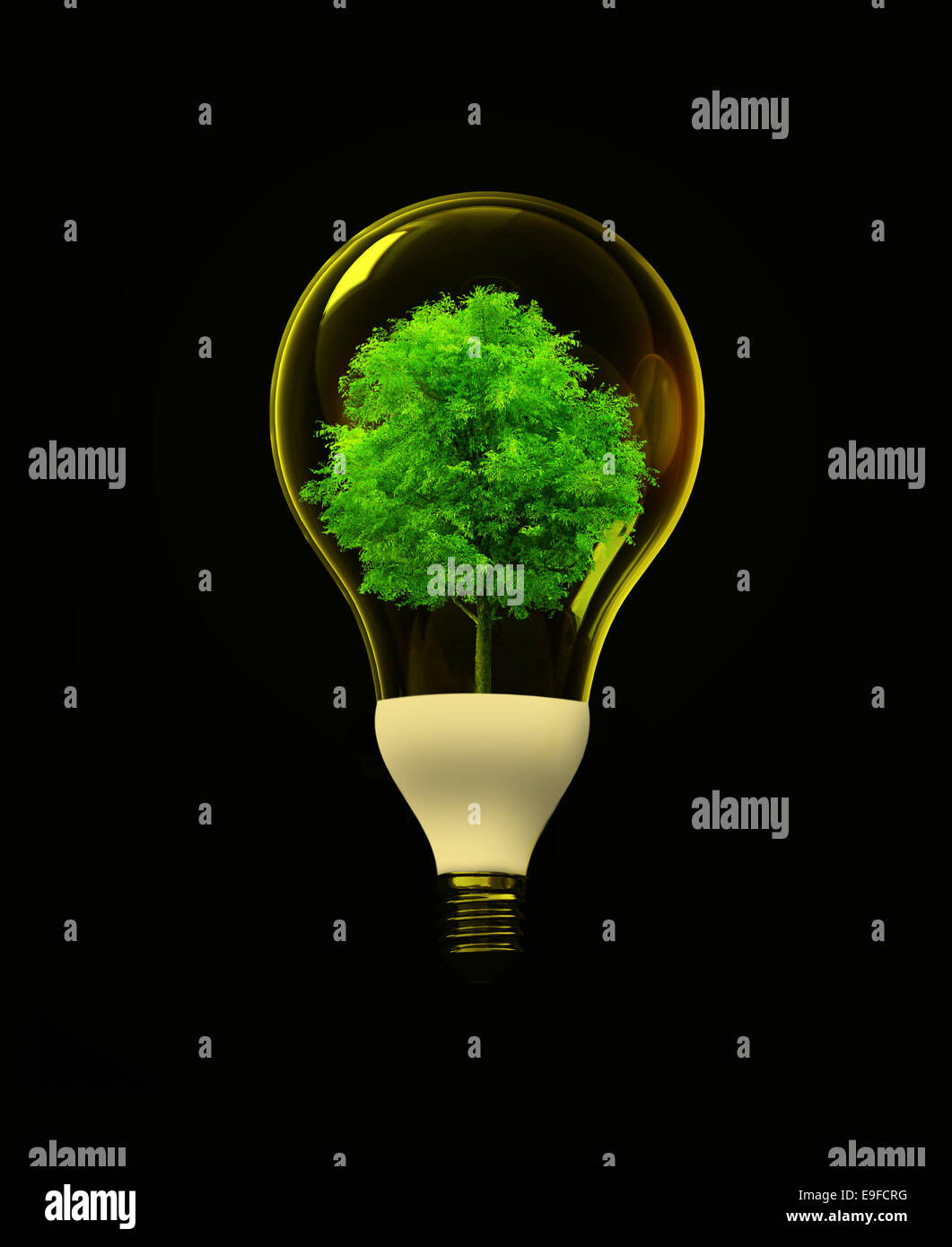 Light bulb planet earth inside hi-res stock photography and images - Alamy