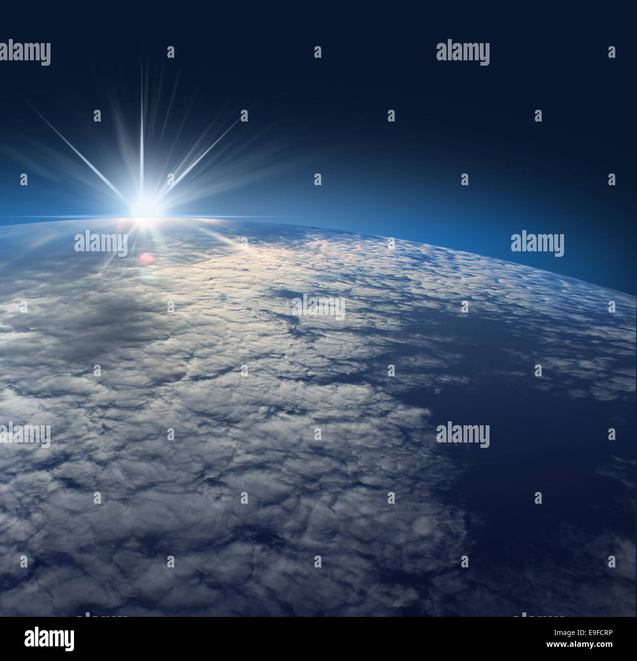 Sunrise From Outer Space Nasa Earth Sunrise Viewed Outer Space City
