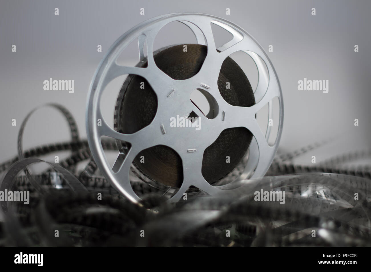 Film reel with celluloid Stock Photo - Alamy