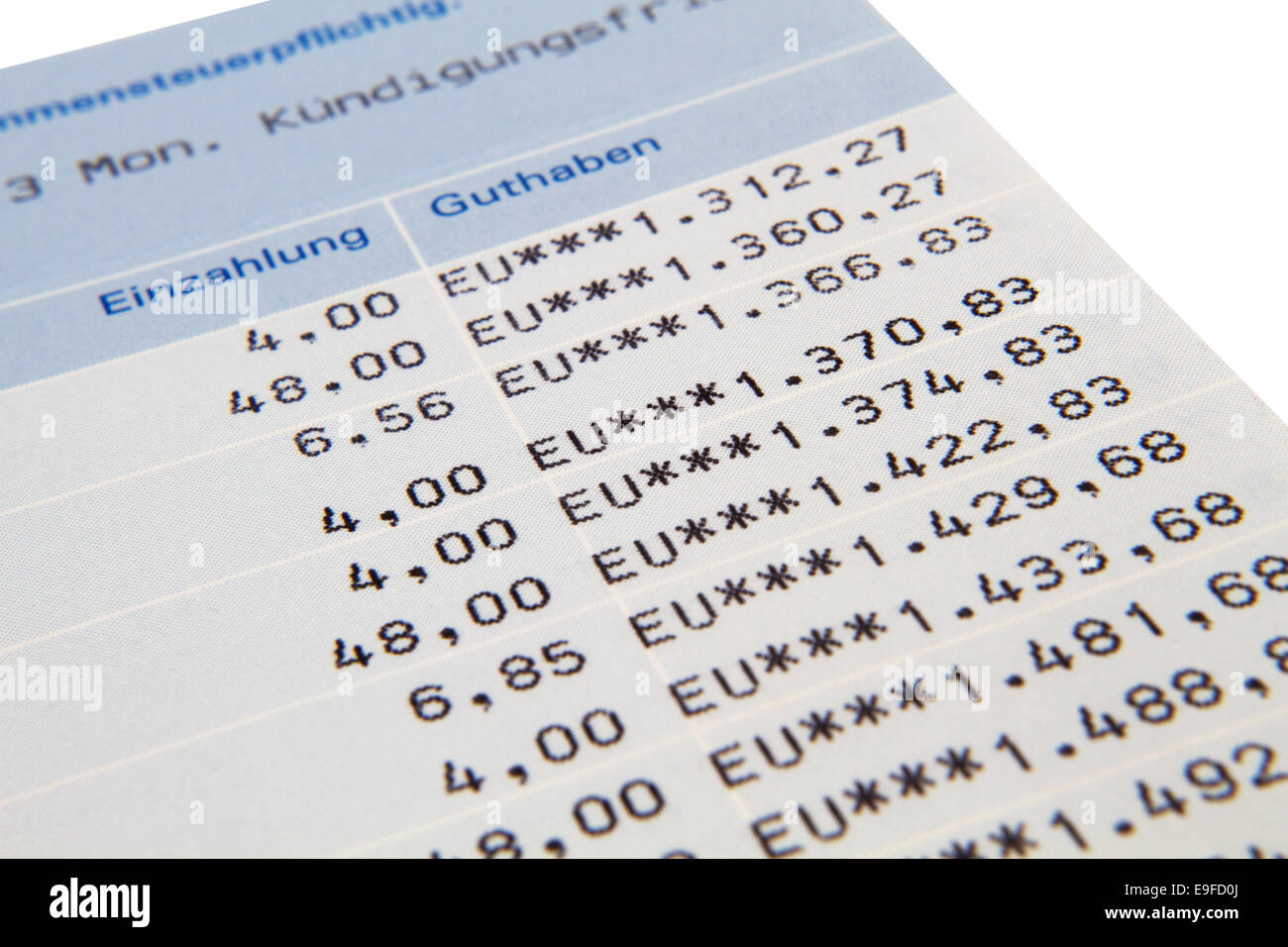 Bank account book hi-res stock photography and images - Alamy