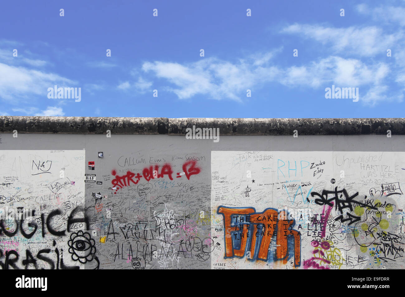 berlin wall in Berlin Gemany Stock Photo - Alamy
