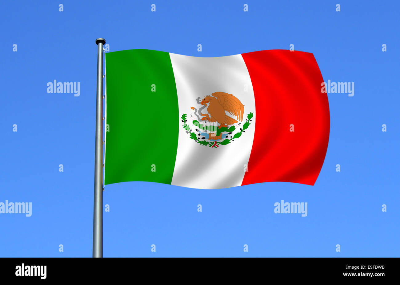 Mexican state flag hi-res stock photography and images - Alamy