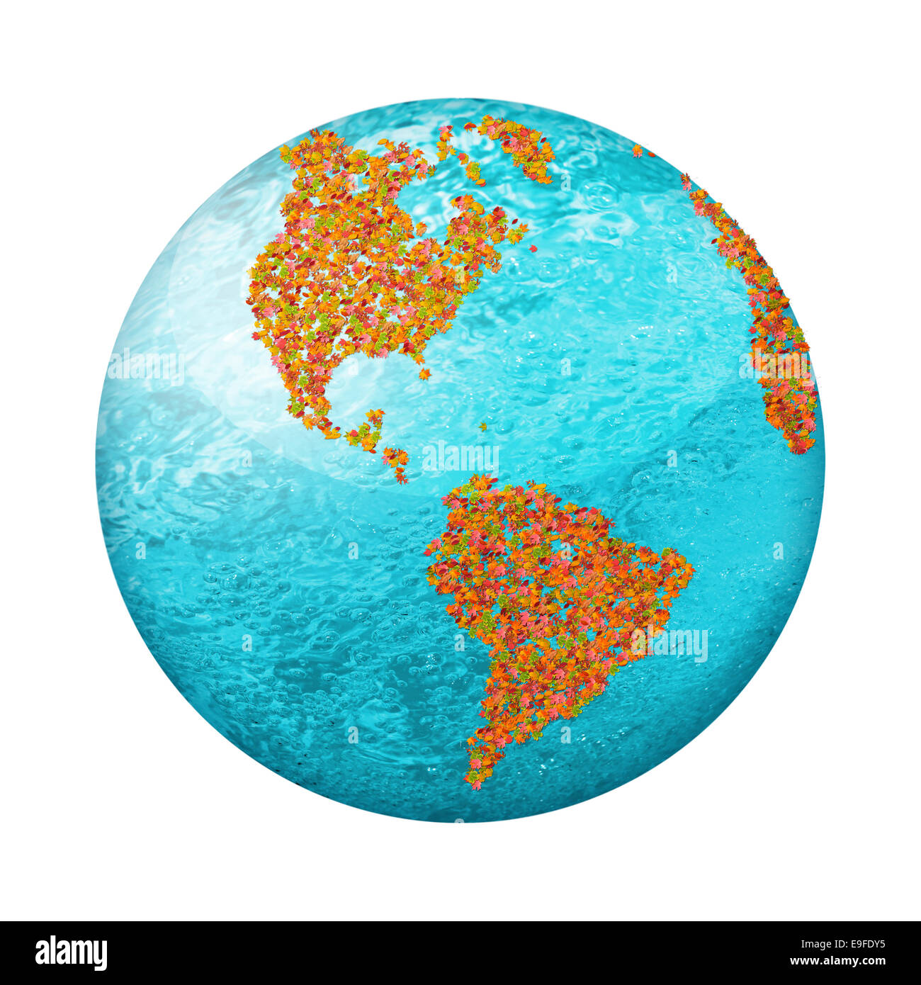 Planet in water earth Cut Out Stock Images & Pictures - Alamy