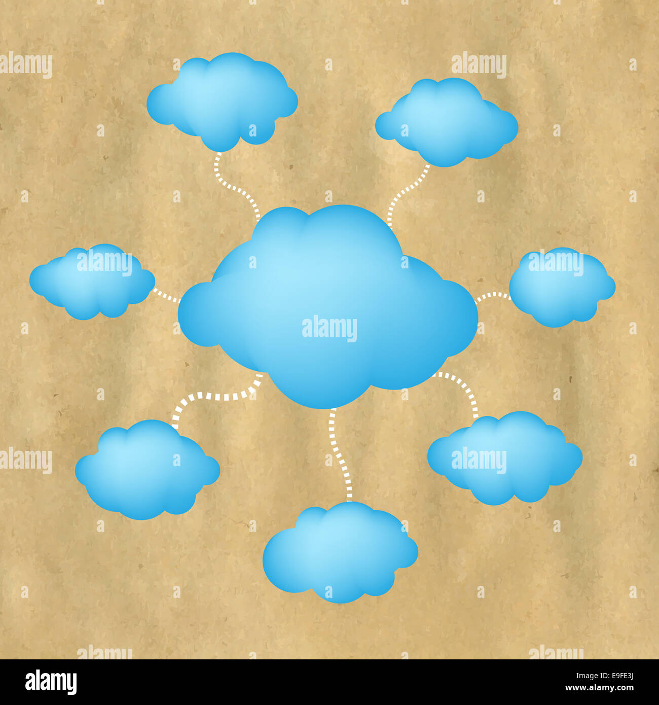 Old Paper And Web Clouds Stock Photo - Alamy