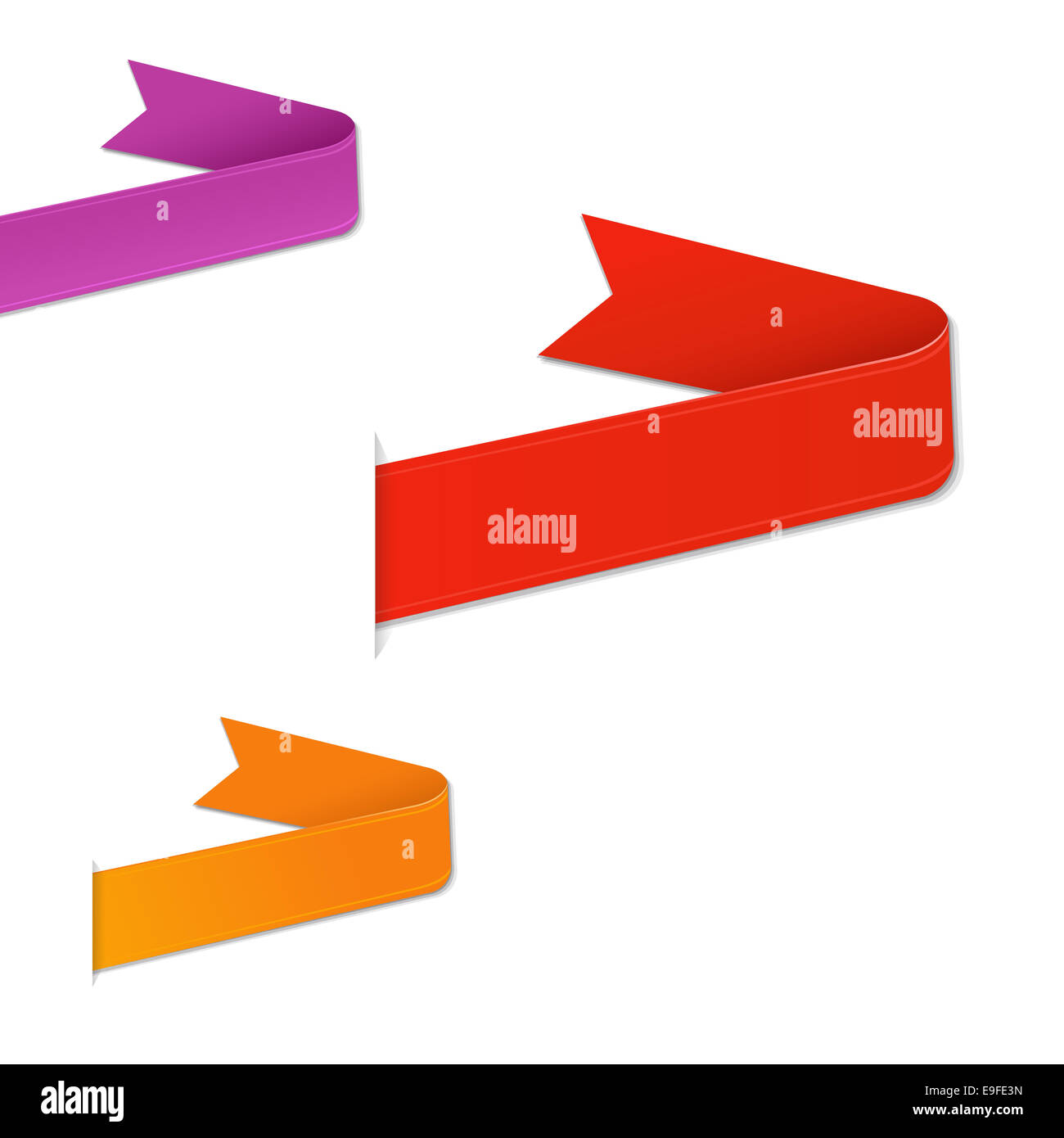 Colorful Web Ribbons Set Stock Photo - Alamy