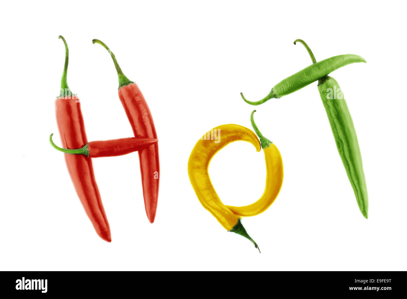 Hot chili flavour Cut Out Stock Images & Pictures - Alamy