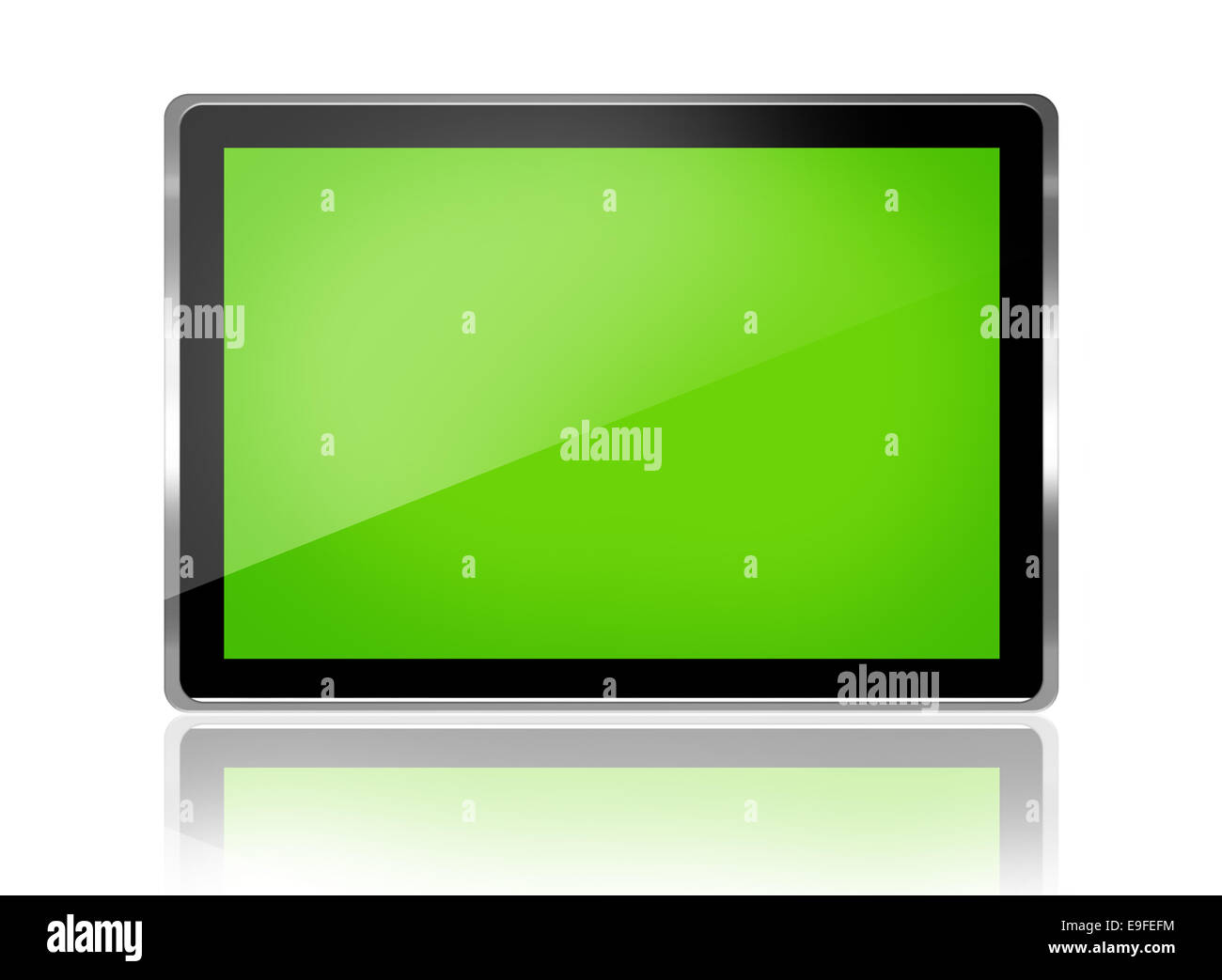 Modern digital tablet withgreen screen Stock Photo - Alamy