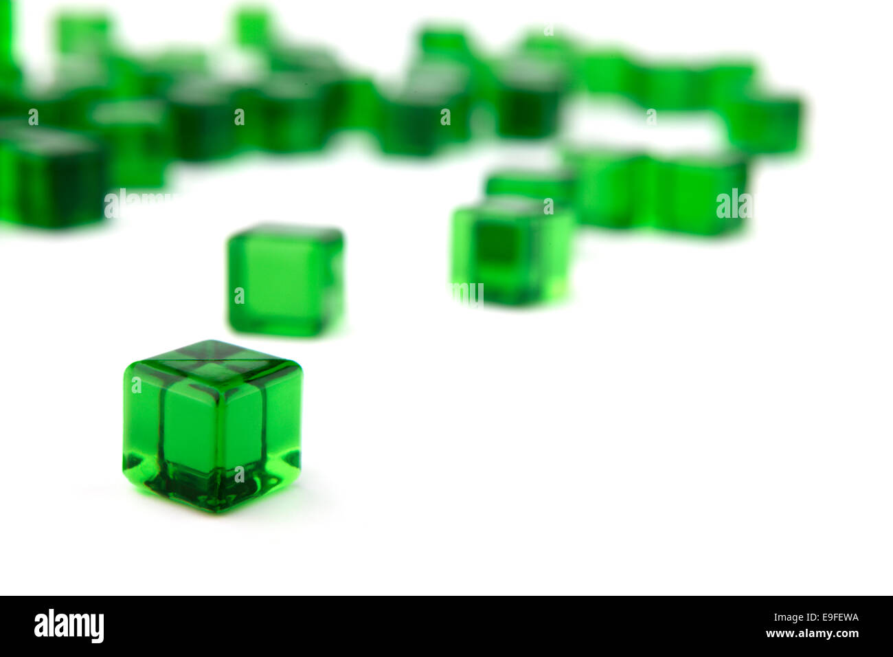green transparent cubes Stock Photo - Alamy