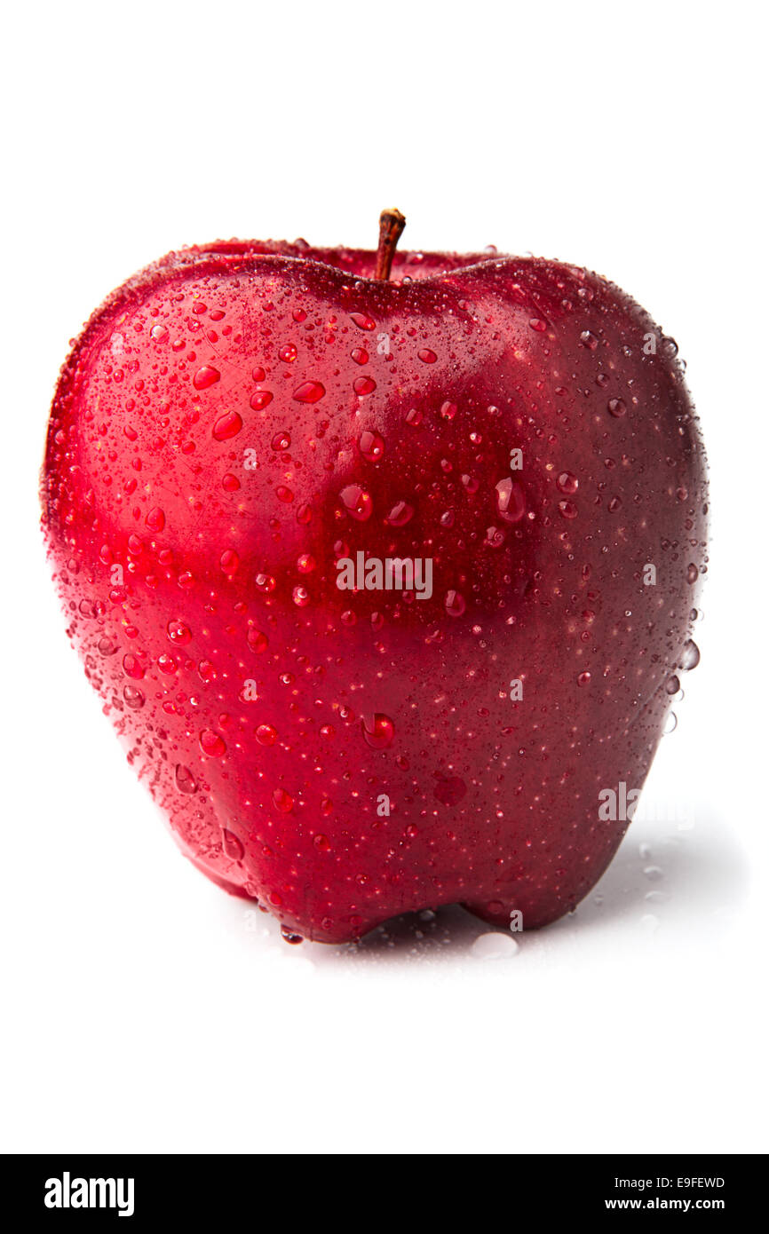 Shiny red delicious apple Cut Out Stock Images & Pictures - Alamy