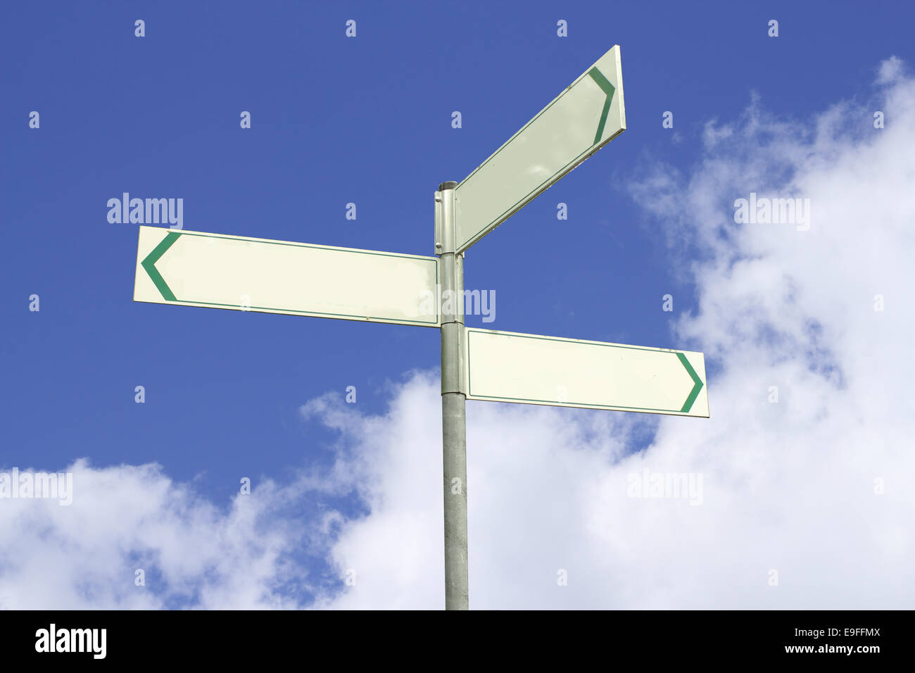 Blude road sign Stock Photo - Alamy