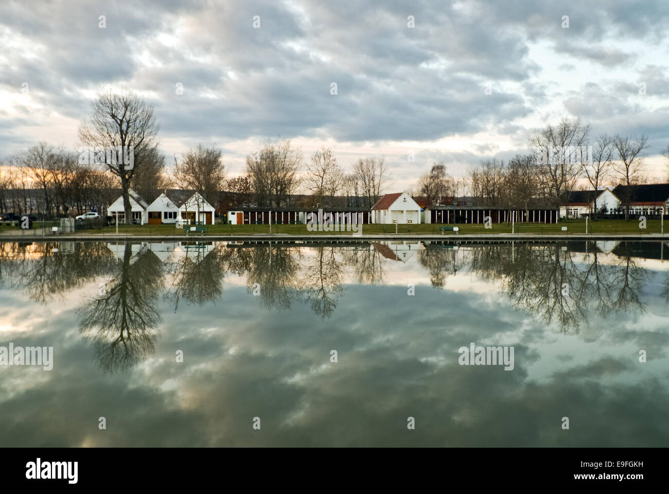 Seaside resort in Morbisch Stock Photo - Alamy