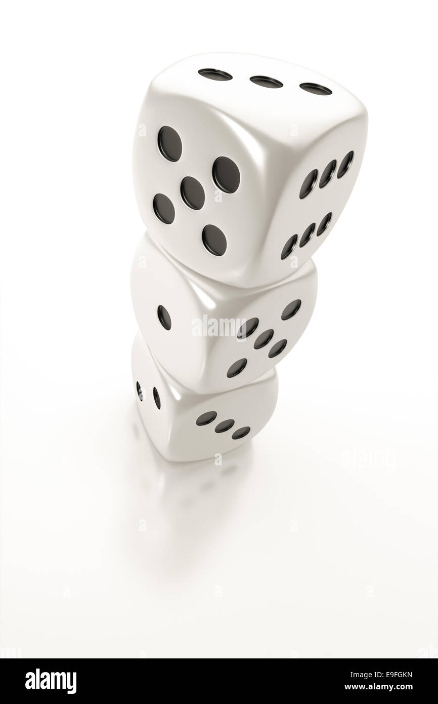 Two dice stack hi-res stock photography and images - Alamy