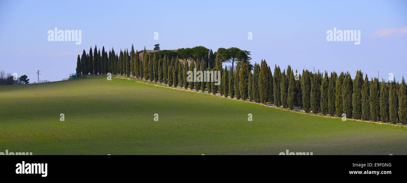 Tuscan farmhouse (Podere Stock Photo - Alamy