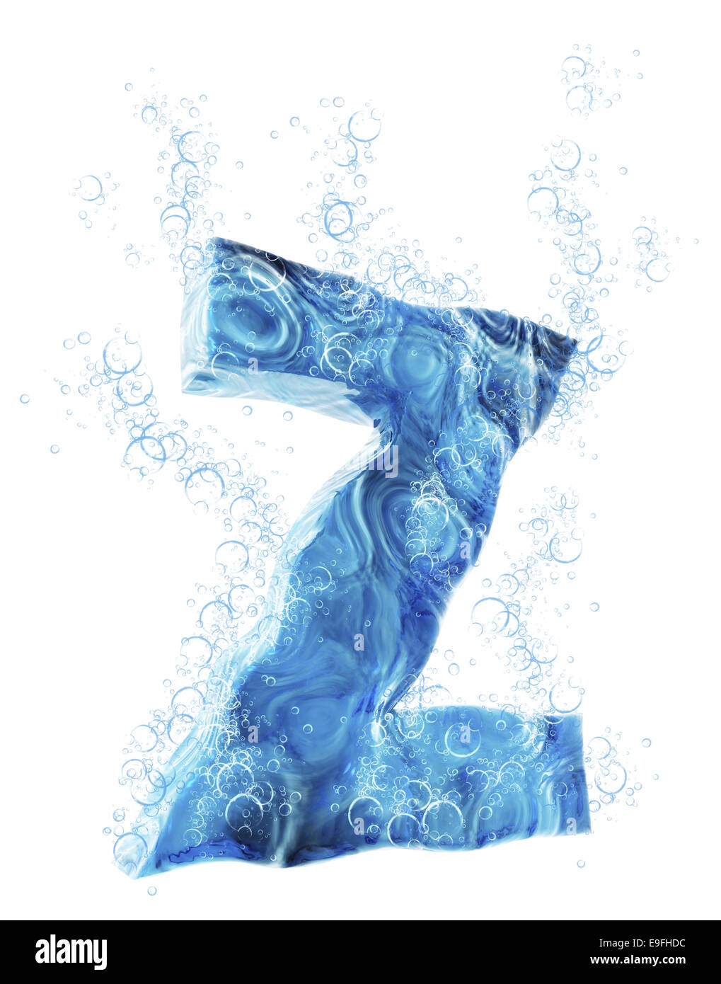 Water font liquid letters hi-res stock photography and images - Alamy