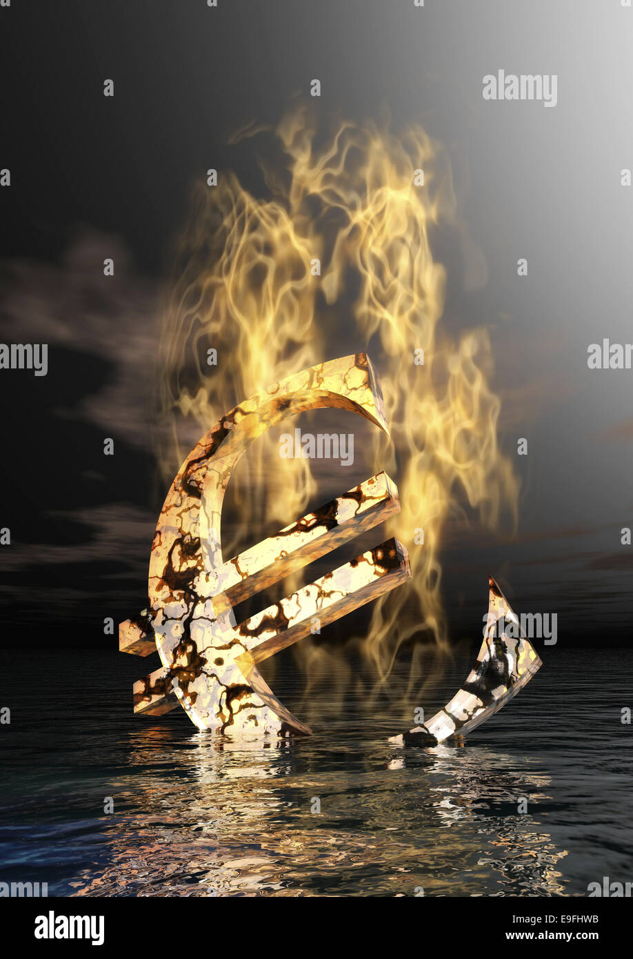 Burning Euro Sign Stock Photo - Alamy Burning Euro Sign Stock Photo - Alamy