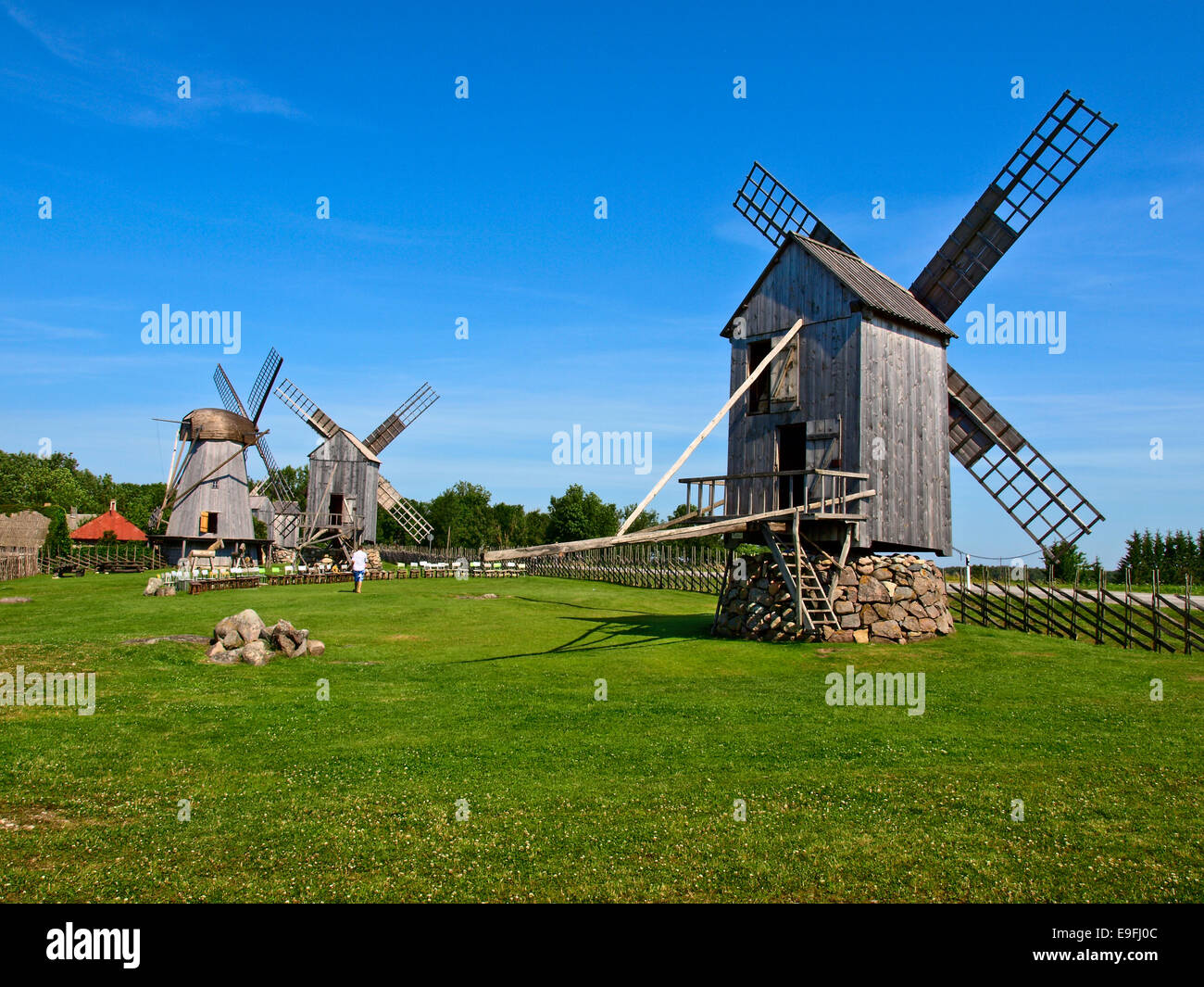 Old wooden windmills hi-res stock photography and images - Alamy