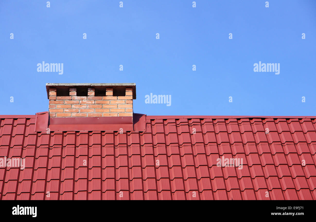 Chimney and roof Stock Photo - Alamy