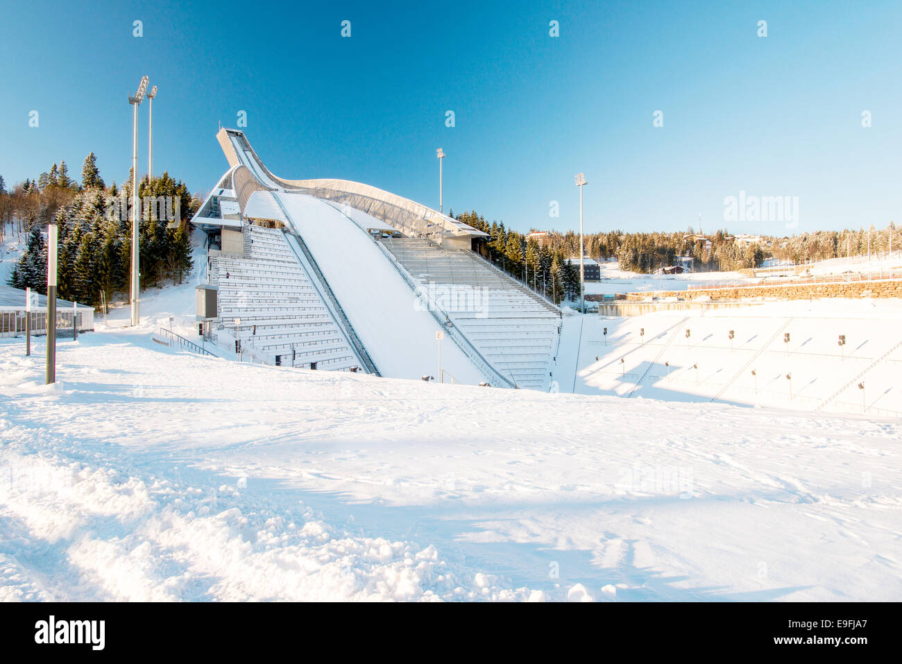 Holmenkollen ski jump in Oslo Norway Stock Photo - Alamy