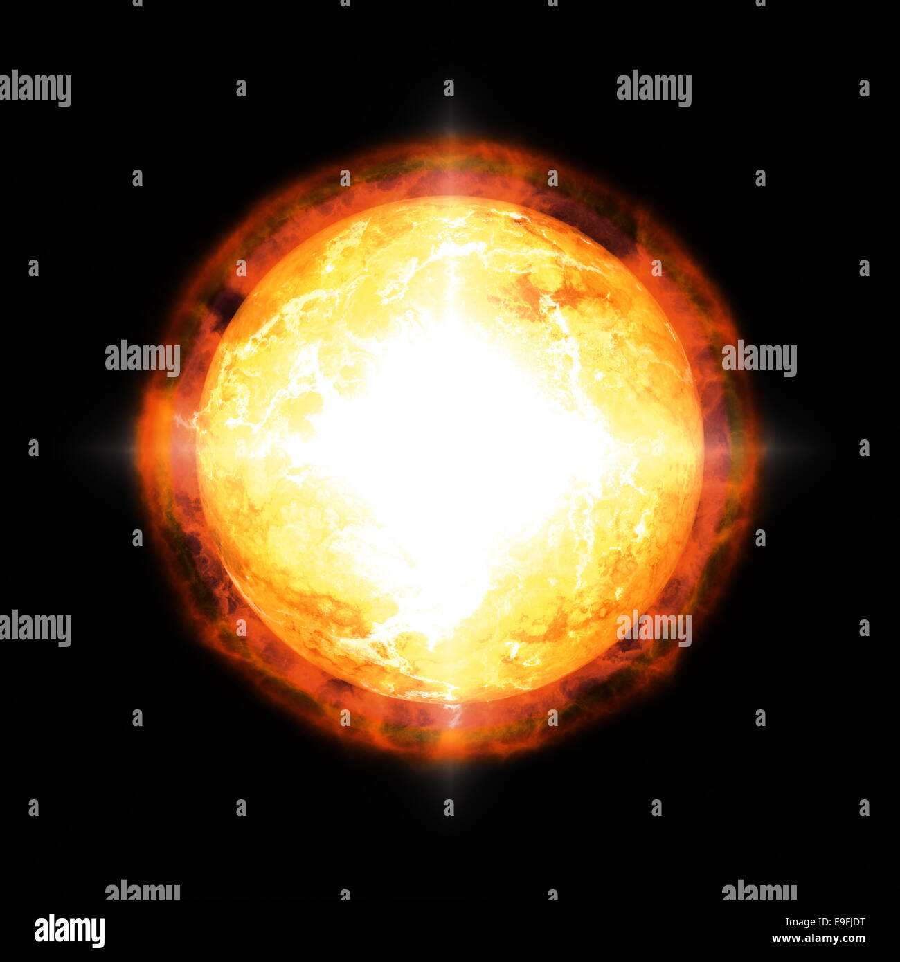 sun in space Stock Photo - Alamy