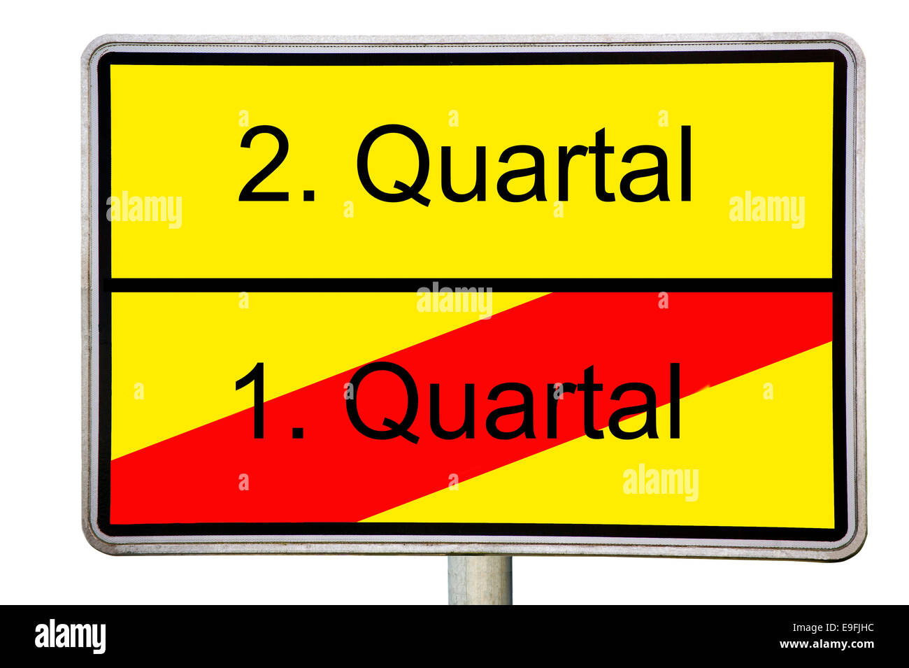 1 Quarter 2 Quarter Stock Photo - Alamy