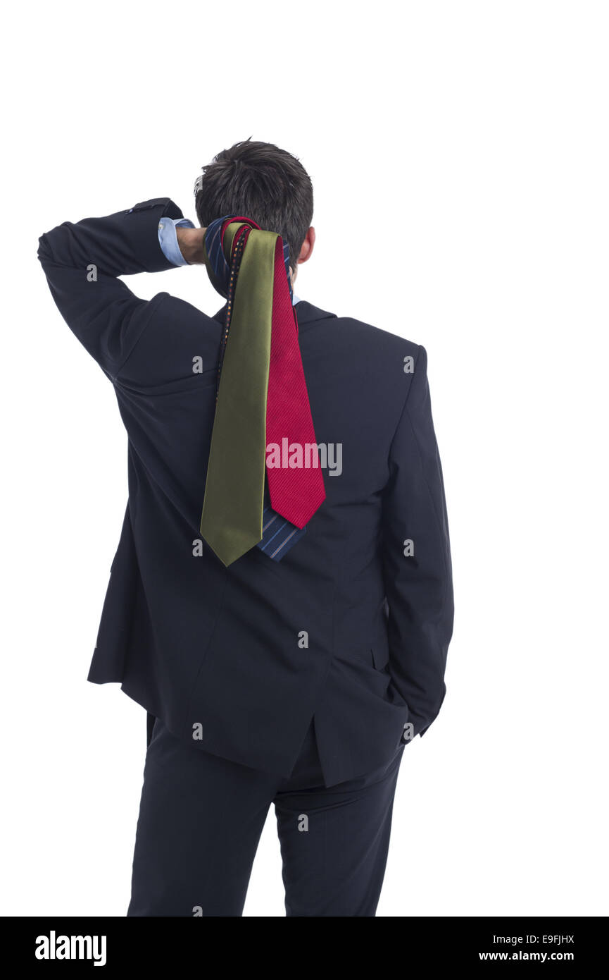 Hand holding various Ties Stock Photo - Alamy