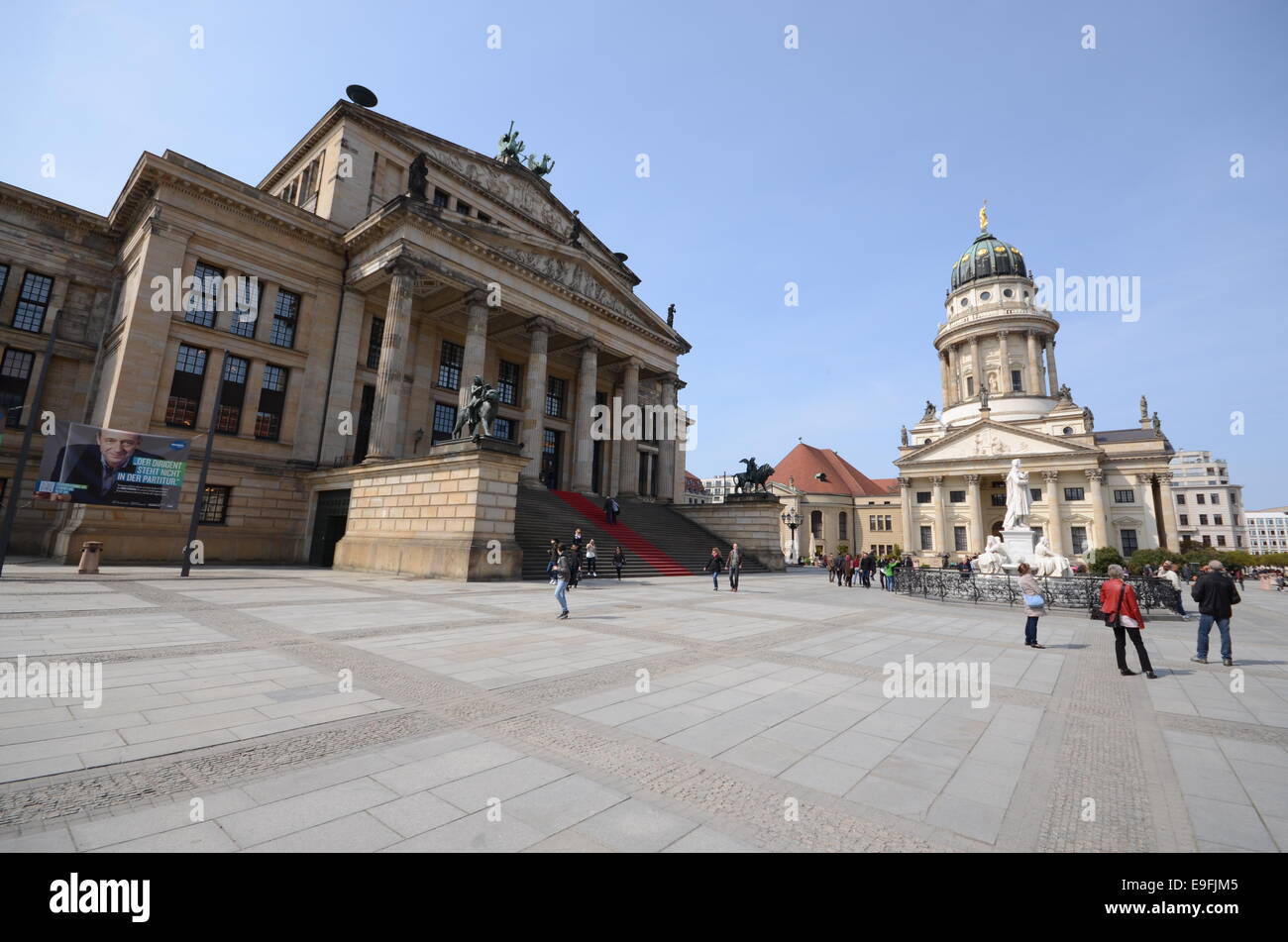 berlin french cathedral and concert hall Stock Photo - Alamy