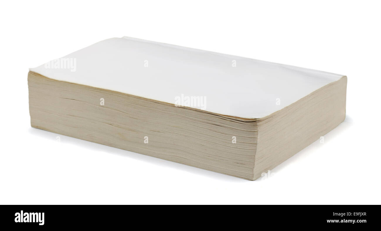Thick blank book white cover hi-res stock photography and images - Alamy