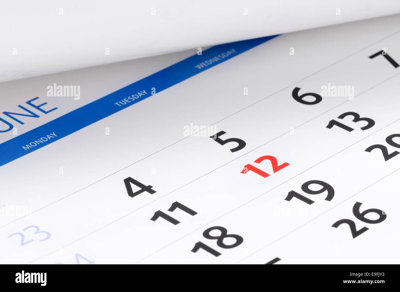 Today calendar hi-res stock photography and images - Alamy