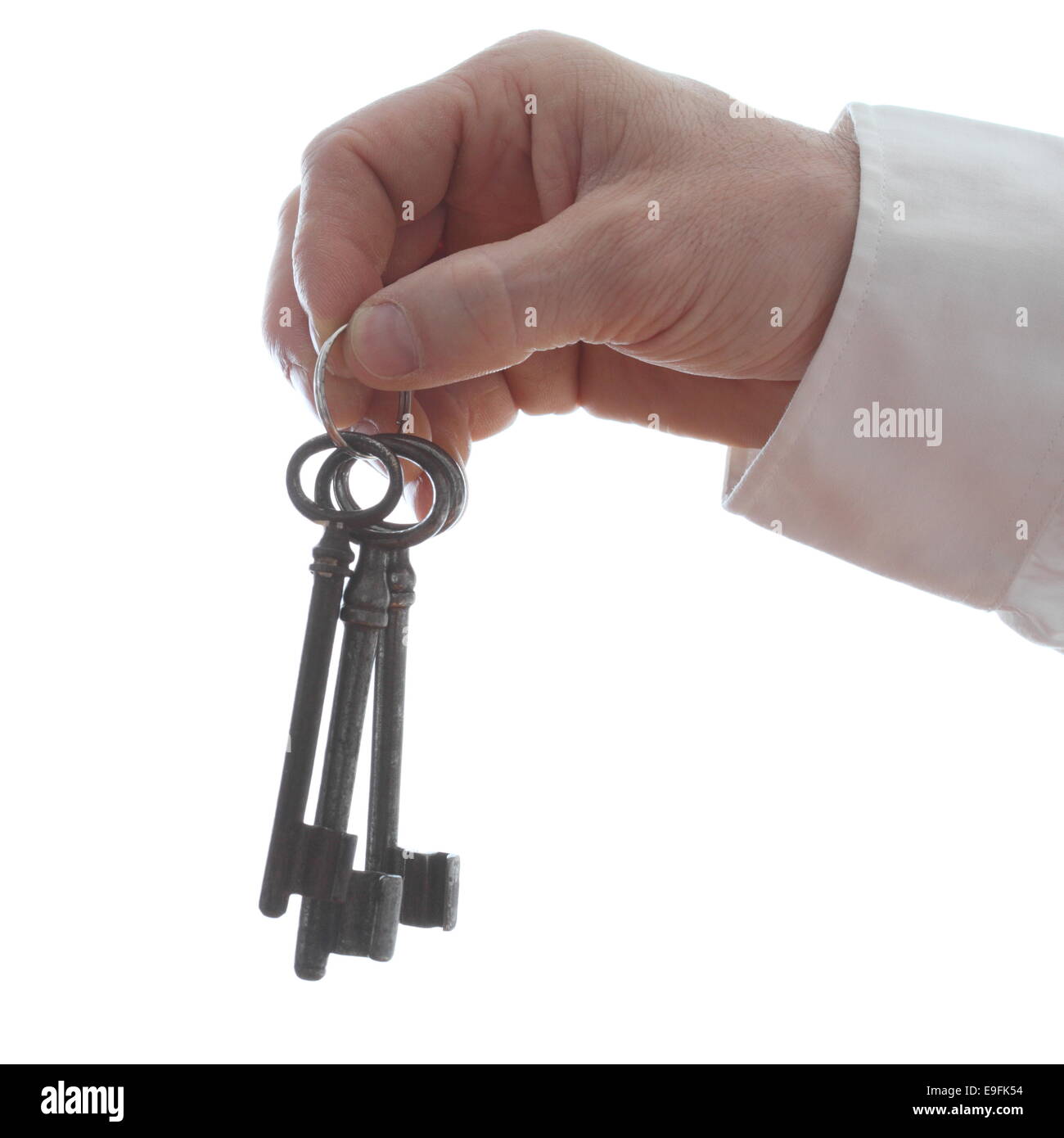 hand and keys Stock Photo - Alamy