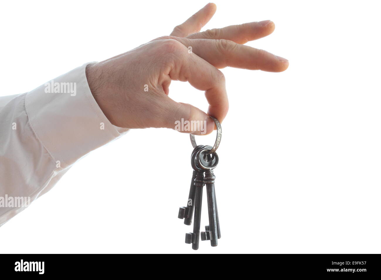 hold old key Stock Photo - Alamy