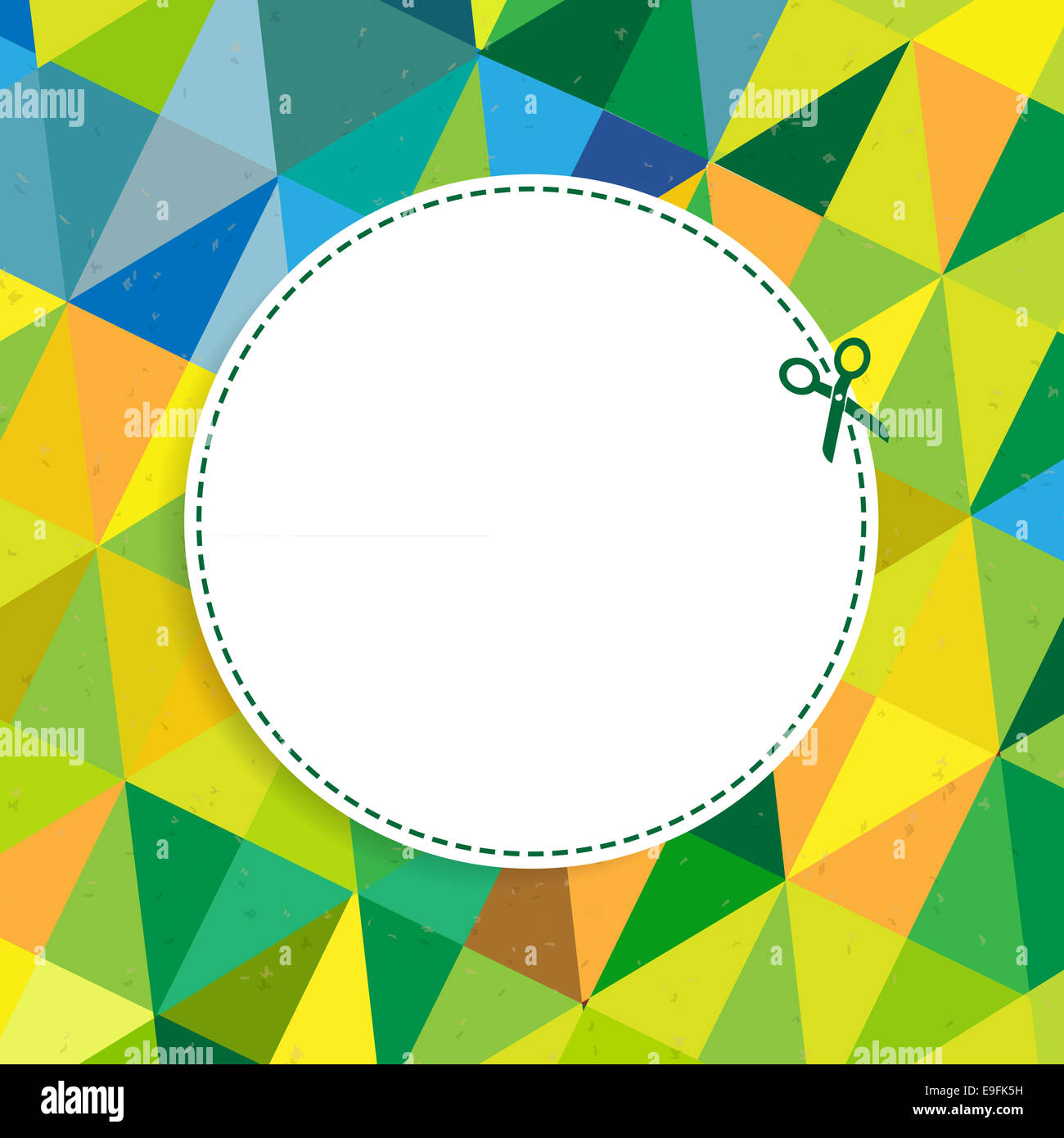 Retro Color Background With Coupon Stock Photo - Alamy