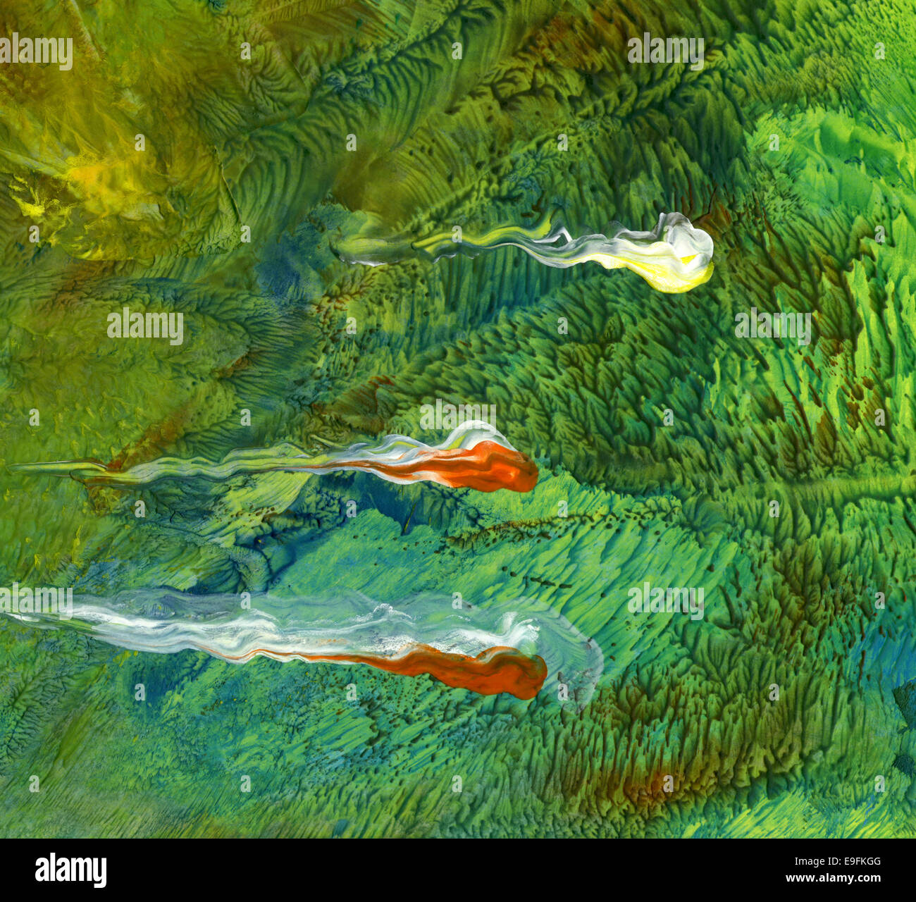 Abstract painting of the fish art hi-res stock photography and images ...