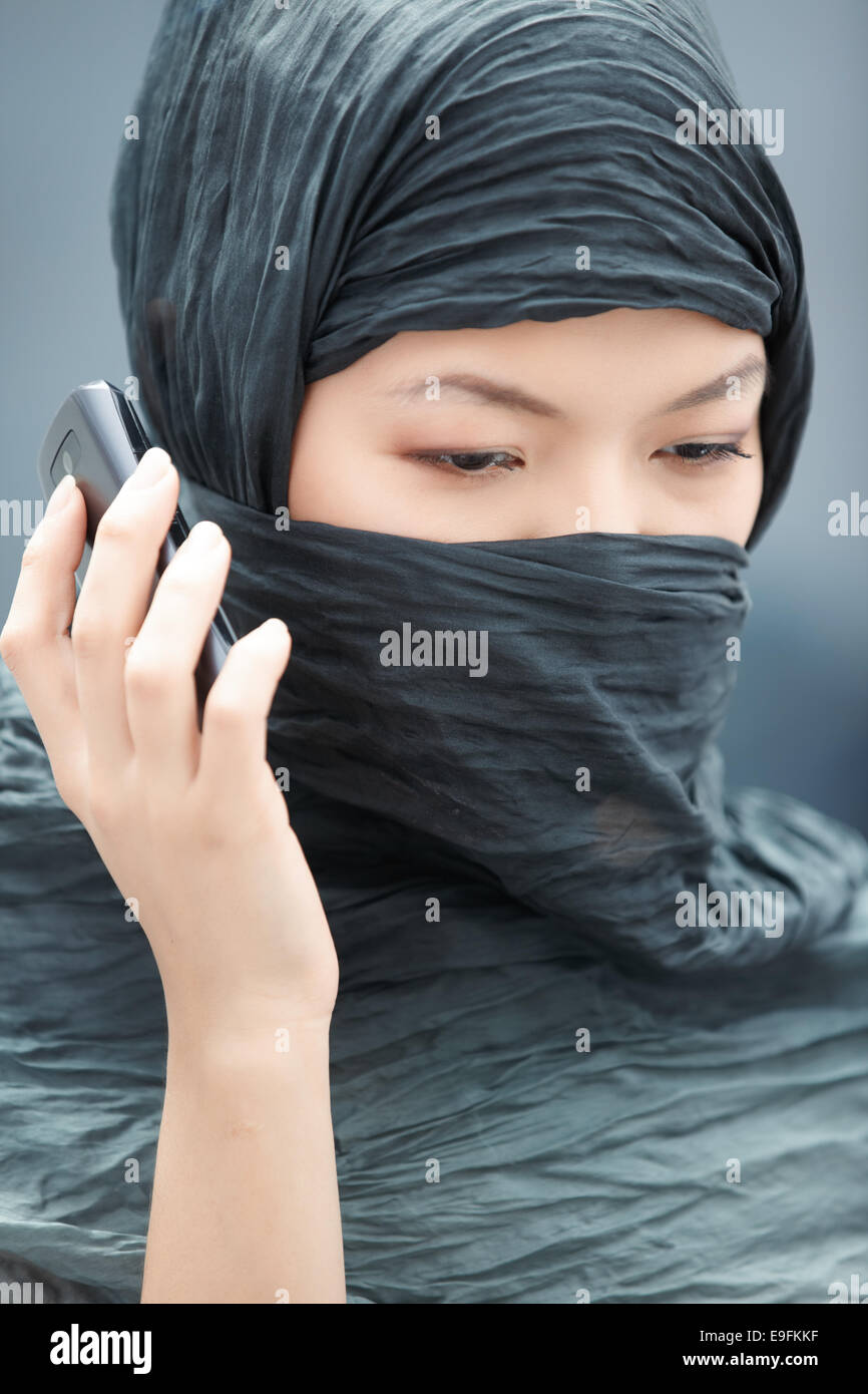 Cell phone talking Stock Photo - Alamy