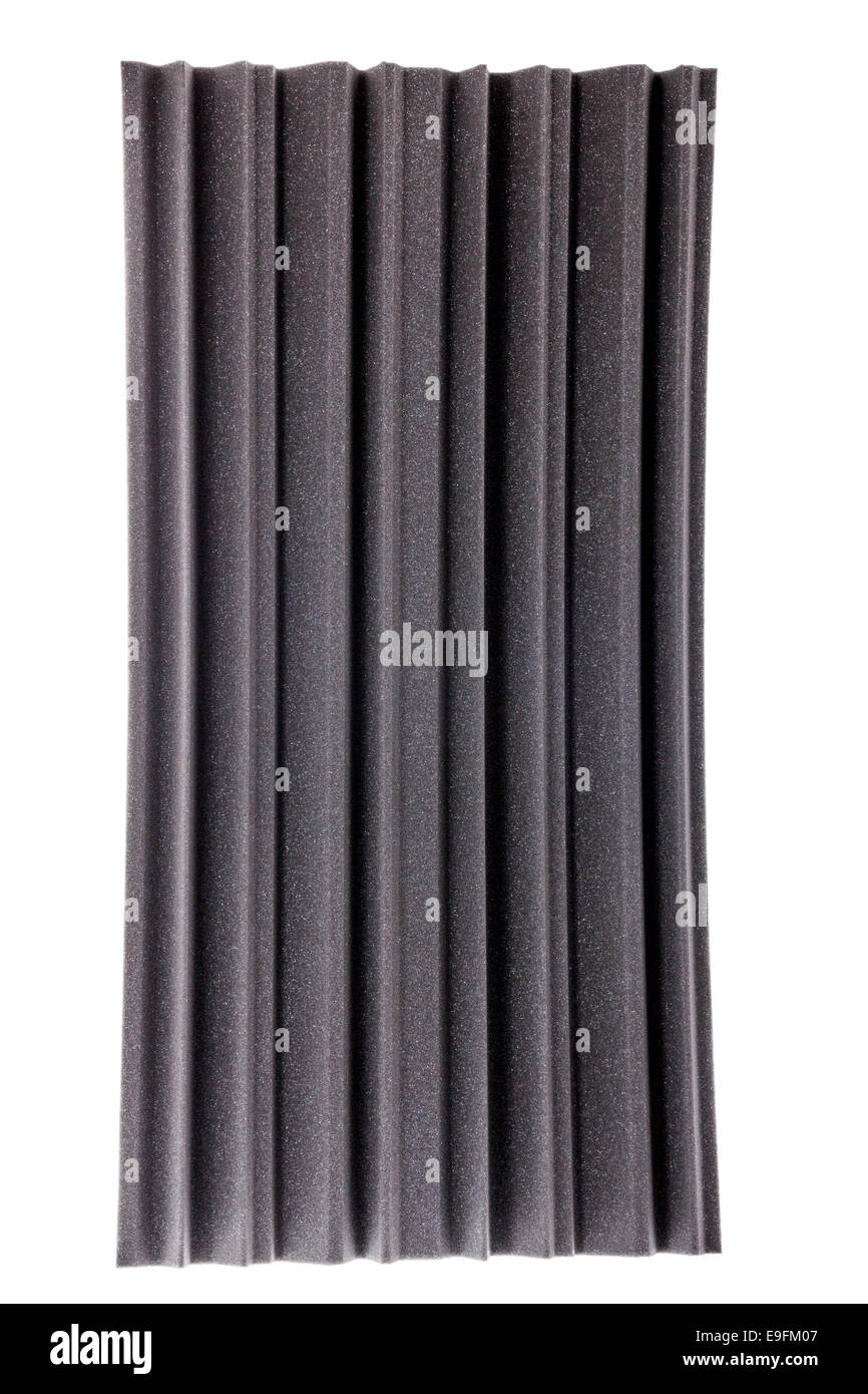 black gray microfiber foam insulation for noise in music studio or ...