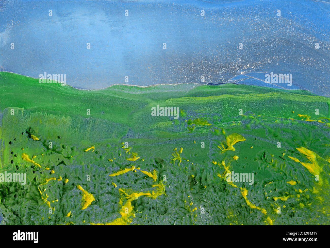 Landscape, abstract painting Stock Photo - Alamy