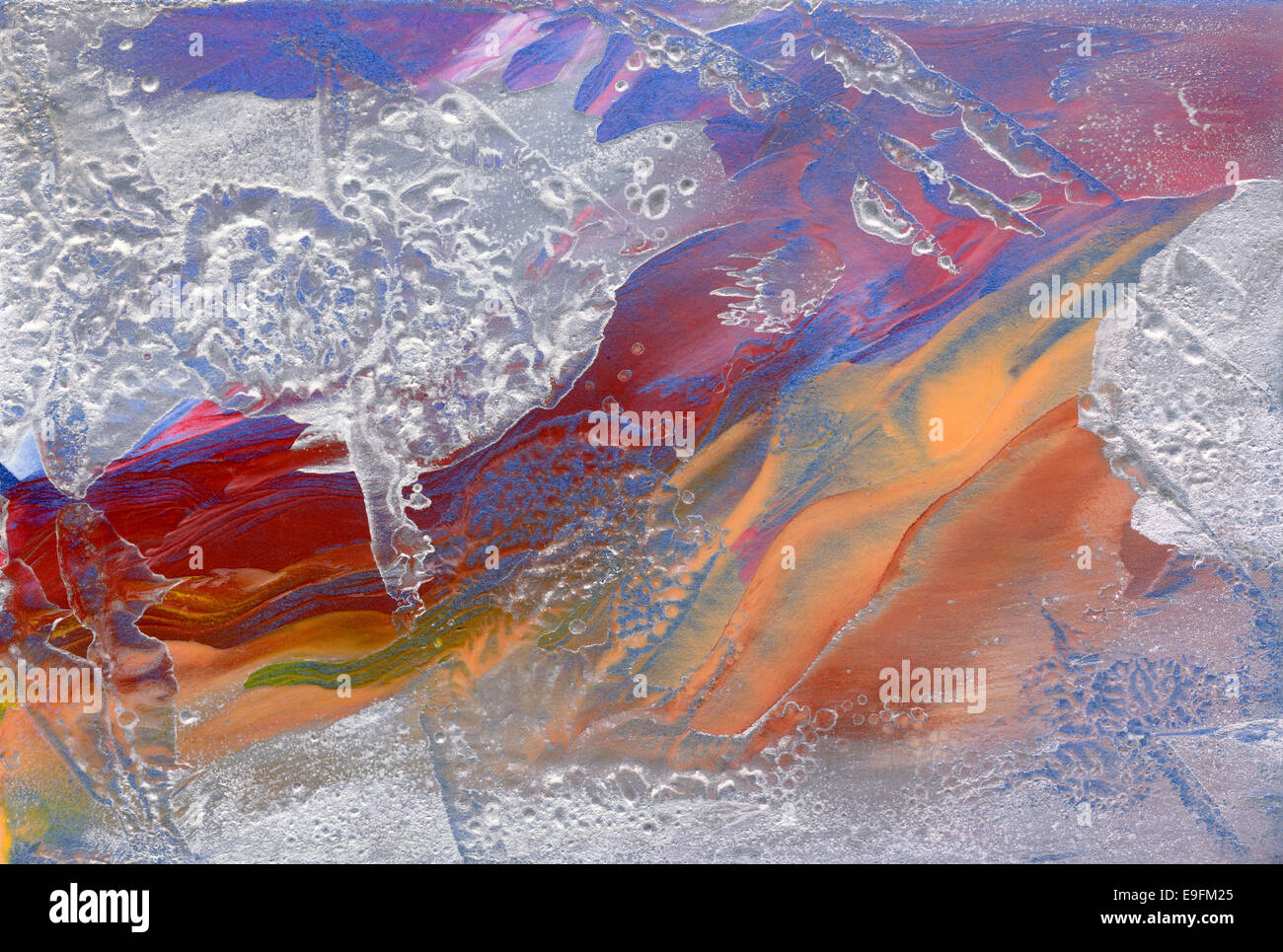 Abstract blue drip painting hi-res stock photography and images - Alamy