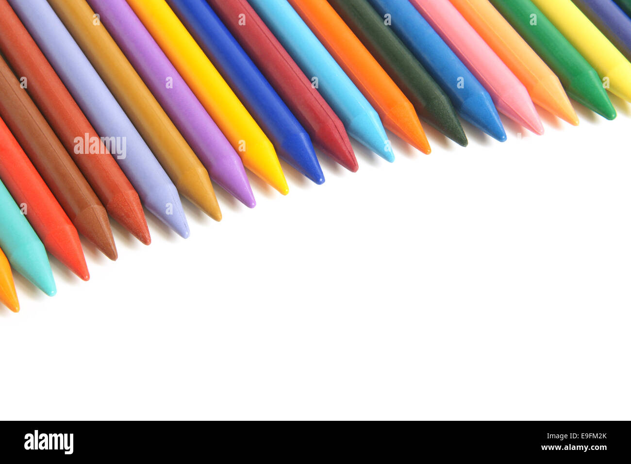 Colored wax pencils Stock Photo - Alamy