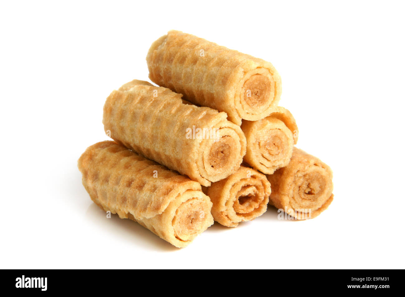 Wafer curl Cut Out Stock Images & Pictures - Alamy
