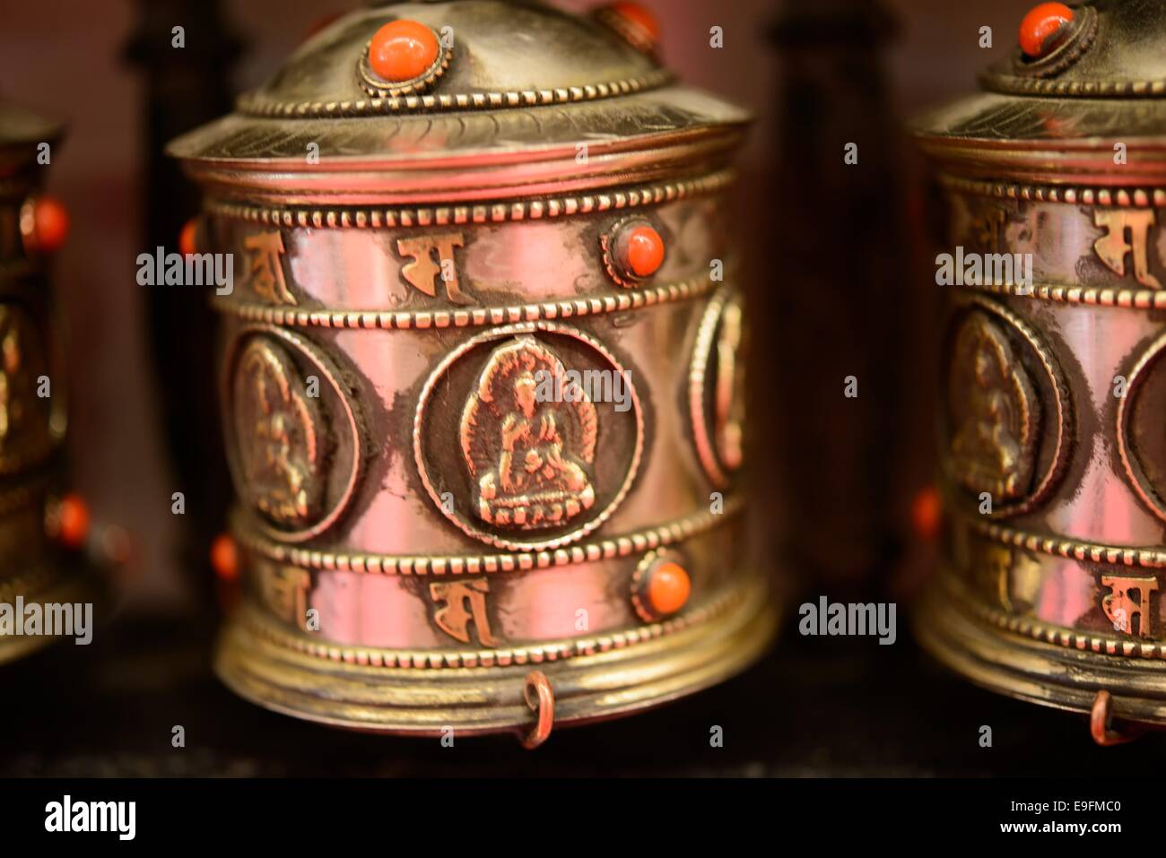 Tibetan prayer wheel hi-res stock photography and images - Alamy