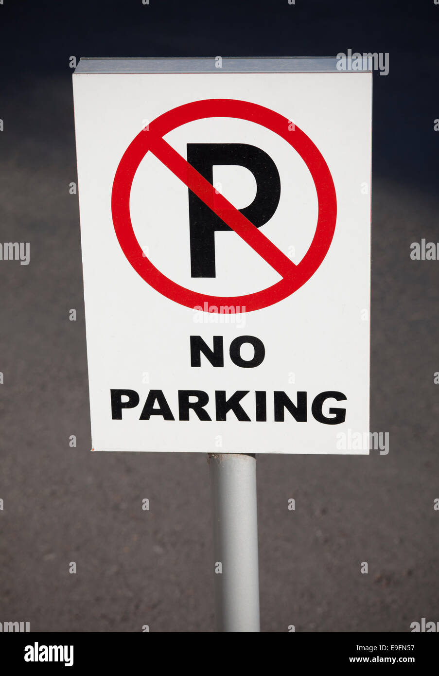 No Parking road sign Stock Photo - Alamy